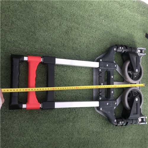 Quality 70kgs Folding Hand Trolley Collapsible Aluminium Hand Trolley Portable for sale