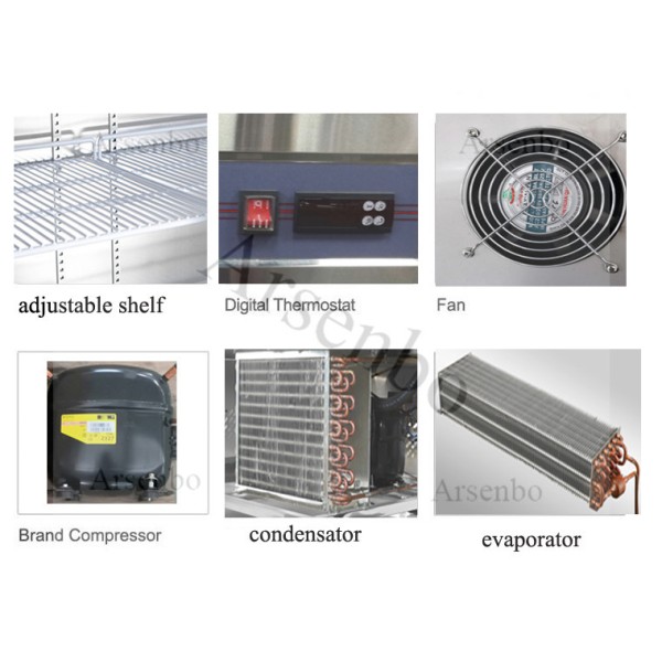 Quality Multiscene Commercial Restaurant Refrigerator Anticorrosive Practical for sale
