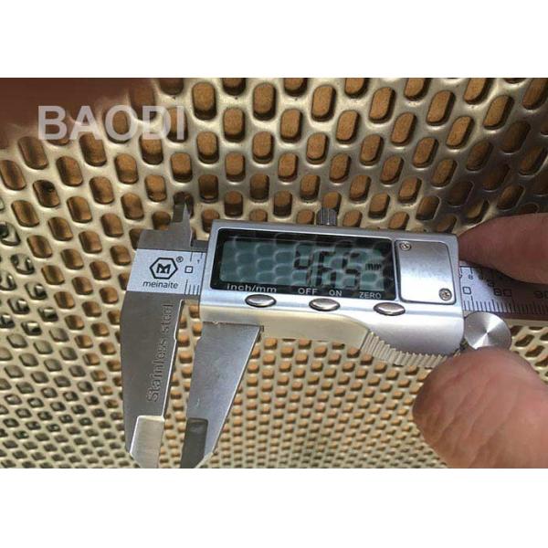 Quality 1X2M Galvanized Slotted Hole Perforated Stainless Steel Mesh Screen For Mining for sale