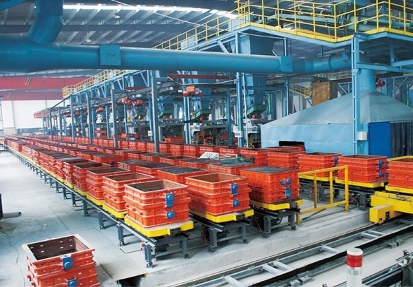 Quality Flexible Transmission  Resin Sand Moulding Boxes Foundry , Molding Flask for sale