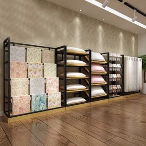 Quality Height 2200mm Width 450mm Metal And Wood Storage Shelves For Pillow And Quilt for sale