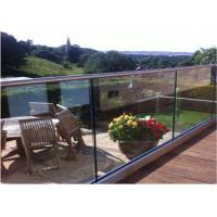 China Aluminum External Frameless Glass Balustrade Channel Modern Handrail Design factory