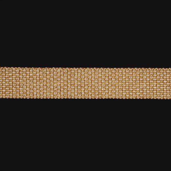 Quality 3.5cm KJ20043 Metallic Braided Webbing Trim For Cushion Carpet for sale