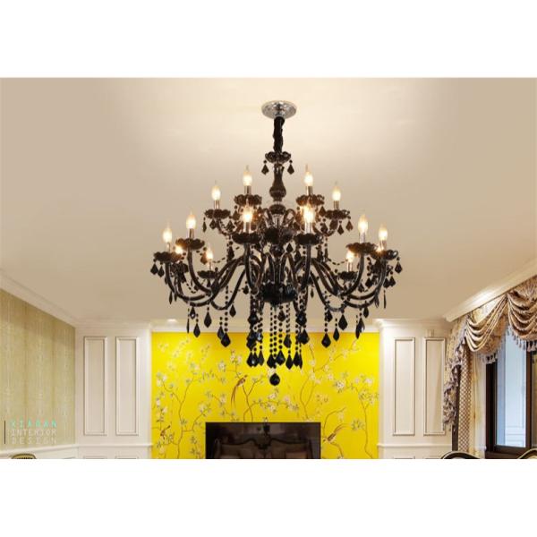 Quality 260V Black Candle Chandelier for sale