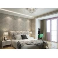 China Eco - friendly Waterproof Embossed Leaf Wallpaper Embossed Vinyl Material factory