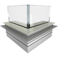 China Balustrades Aluminum Profiles for Frameless Tempered Glass Railing factory