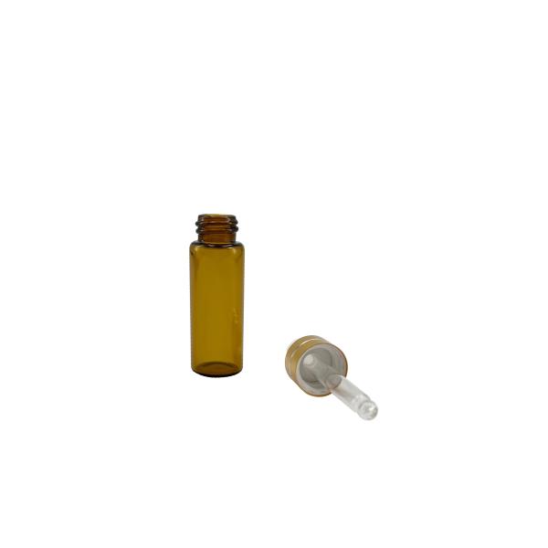 Quality 1ml 2ml 3ml 5ml Glass Amber Dropper Bottle Customizable Empty Serum Bottle With for sale