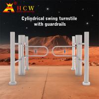Quality 55cm Lane Width Controlled Access Turnstiles SS304 Facial Recognition Gate for sale