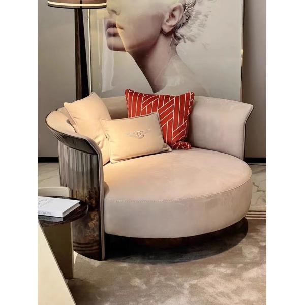Quality Italian Velvet Hotel Room Sofa Large Single Casual Sectional Sofas for sale