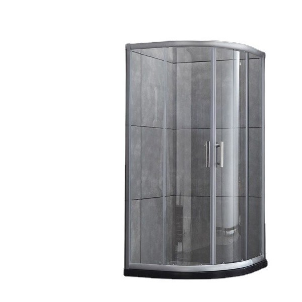 Quality Sliding Swing Door Shower Room Doors for Custom Made Half Round Matte Black Enclosure for sale