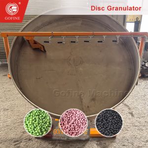 Quality Bio Disc Organic Fertilizer Granulator Pelletizer Pan Granulation Production for sale