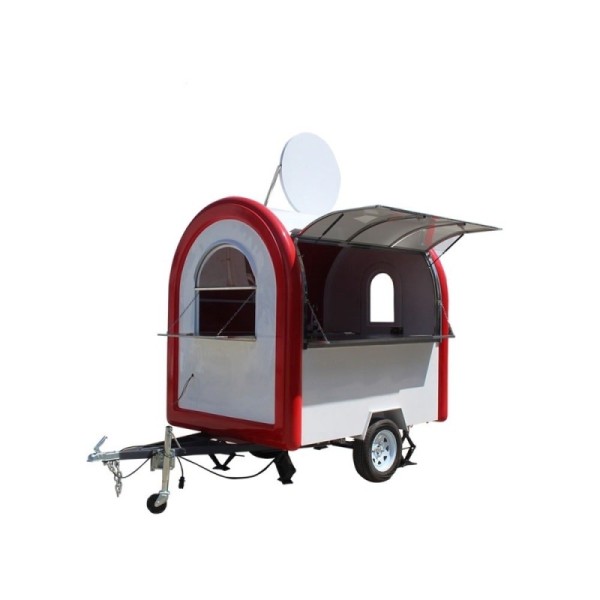 Quality CE Approved 2 Wheels One Axle Food Truck/Trailer with Ice Beer and Mochi Ice Cream for sale