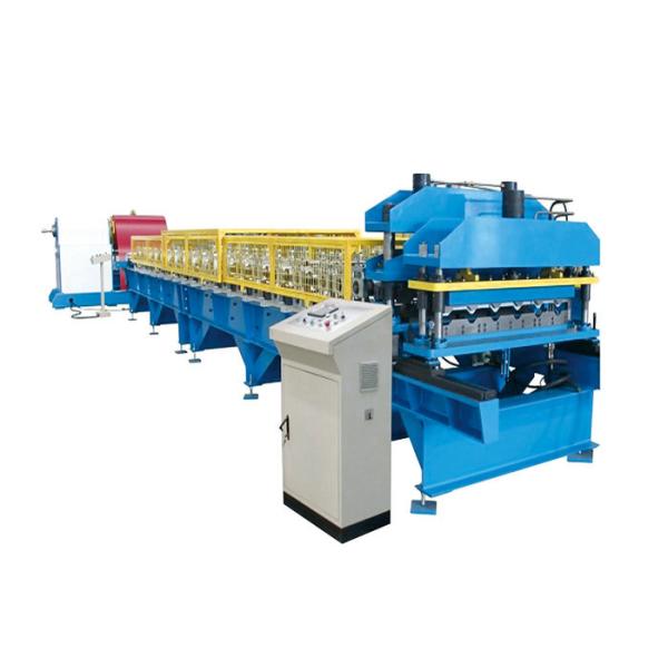 Quality Metal Roof Glazed Tile Roll Forming Machine Corrugated Steel Sheet BV / SGS for sale