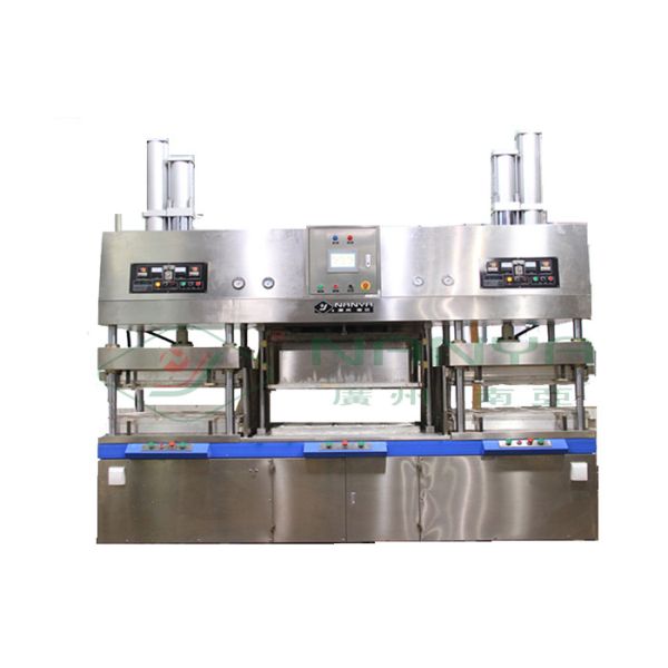 Quality Semi Auto Paper Pulp Molding Take Away Fast Food Box Making Machine 700 Pcs / Hour for sale