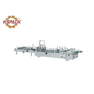 Quality Medicine Box And Cosmetics Box Automatic Gluing Machine , Automatic Folding for sale