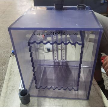 Quality 100mm X140mm X195mm Small Transparent PVC Tanks With Lid For Laboratory for sale