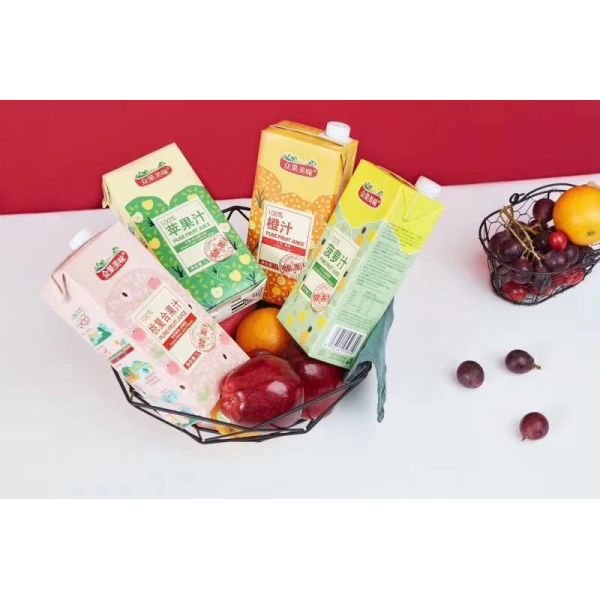 Quality 1000ml Slim Juice Paper Packing Material With 6 Months - 12 Months Shelf Life for sale