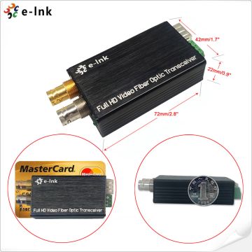 Quality Mini 3G/HD-SDI to Fiber Converter Extender with Tally function or RS485 Data for sale