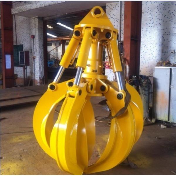 Quality Abrasion Resistance Orange Peel Grab Hydraulic Excavator Grapple for sale