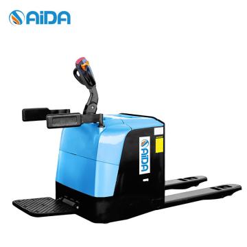 Quality DC Control Electric rider stand-on Pallet Truck for sale