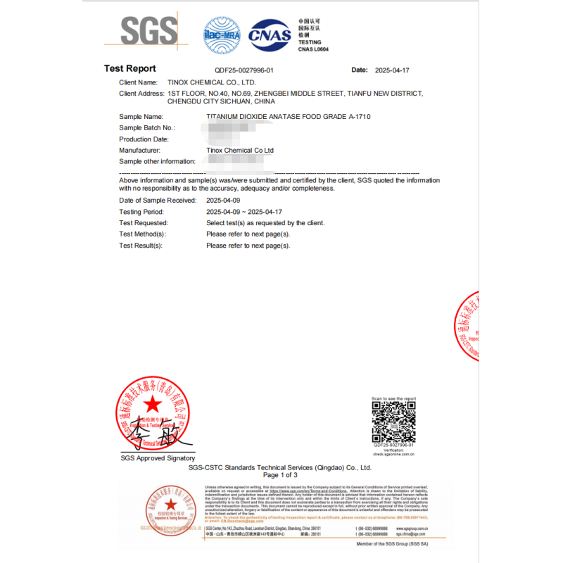 Quality Test Report