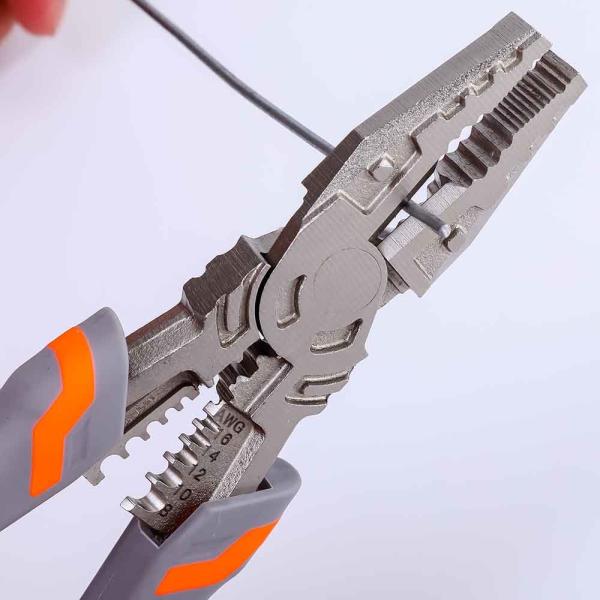 Quality Precise Multifunction Pliers Cutting Edges 62 HRC 224mm Universal Wire Stripping for sale