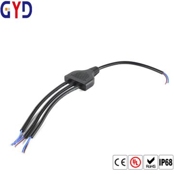 Quality Waterproof Led Wire Splitter Y Type Extension Cable 2 Pin Wire Connectors for sale