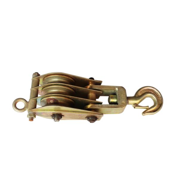 Quality Wire Rope Pulley Block Lifting Pulley Double Wheels Pulley Hook Pulley for sale