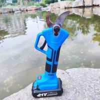 Quality 35mm Cordless Electric Pruning Shear Efficient Fruit Tree Branch Cutter for sale