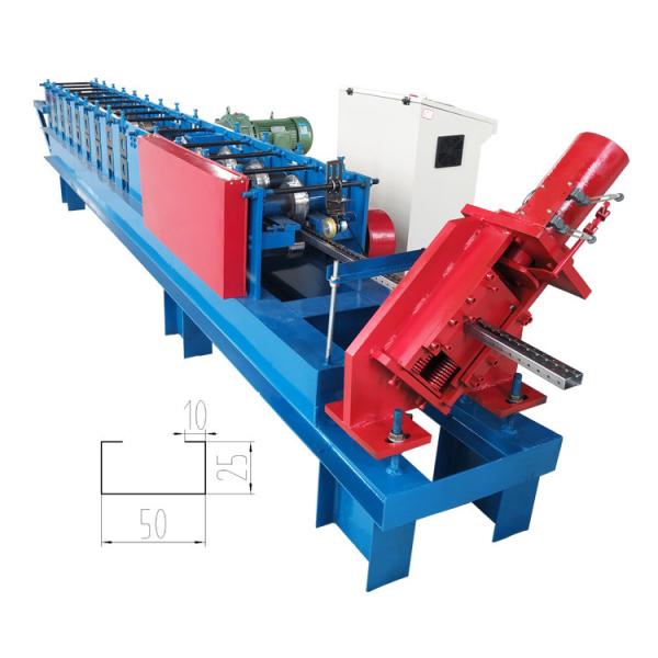 Quality 16 Rows Purlin Roll Forming Machine / C Channel Roll Forming Machine Width 80 for sale