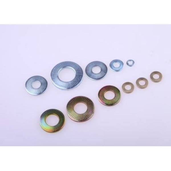 Quality NFE25511 Carbon Steel Dacromet M10 Serrated Conical Washer Ribbed Lock Zinc for sale