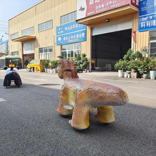 Quality 350W Large Electronic Dinosaur Ride On Amusement Walking Dinosaur With Remote for sale
