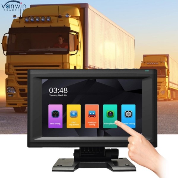 Quality AI MDVR 7 Inch Touchscreen Video Recorder Featuring Four Channel Panoramic Monitoring and Blind Spot Detection System for sale