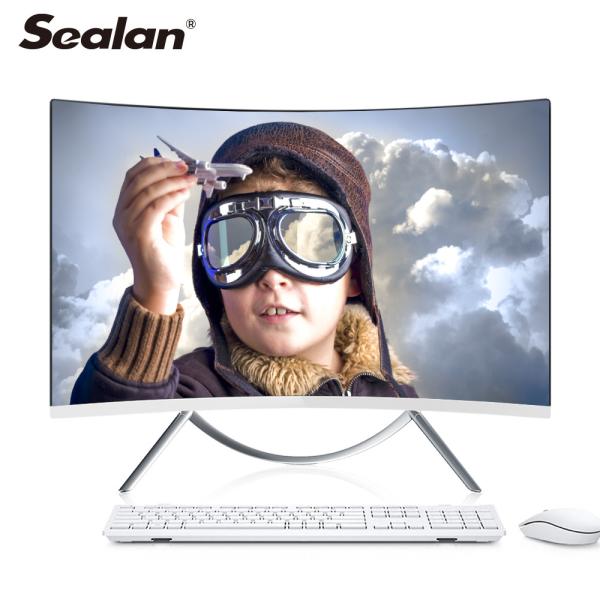 Quality APL N3350 All In One Curved Computer HDD500GB Touchscreen Desktop Computer for sale