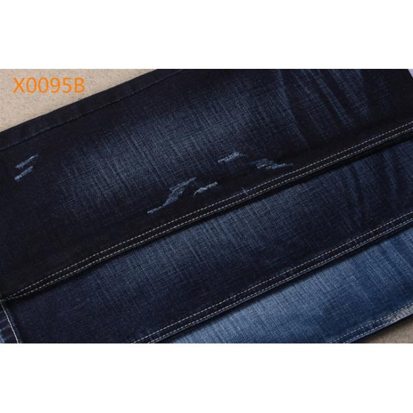 Quality 11oz Two Sides Slub 21.6% Polyester 2.4% Rayon 74% Cotton Spandex Denim Fabric for sale