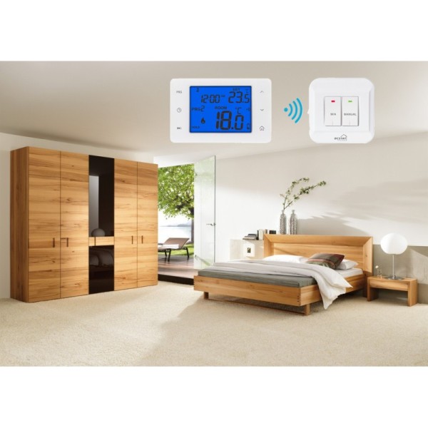 Quality Weekly Programmable Smart Home Touch Screen Wireless Room Thermostat for sale