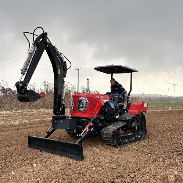 Quality Farming 80HP Crawler Tractor Loader Various Agricultural Tools for sale