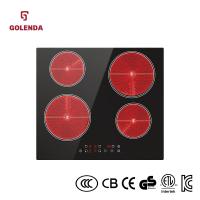 Quality Temperature Control 3 Zone Built In Ceramic Hob Cooktop Frameless for sale