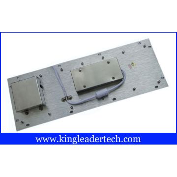 Quality Waterproof Illuminated Metal Keyboard With Touchpad And 64 Led Backlit Keys for sale