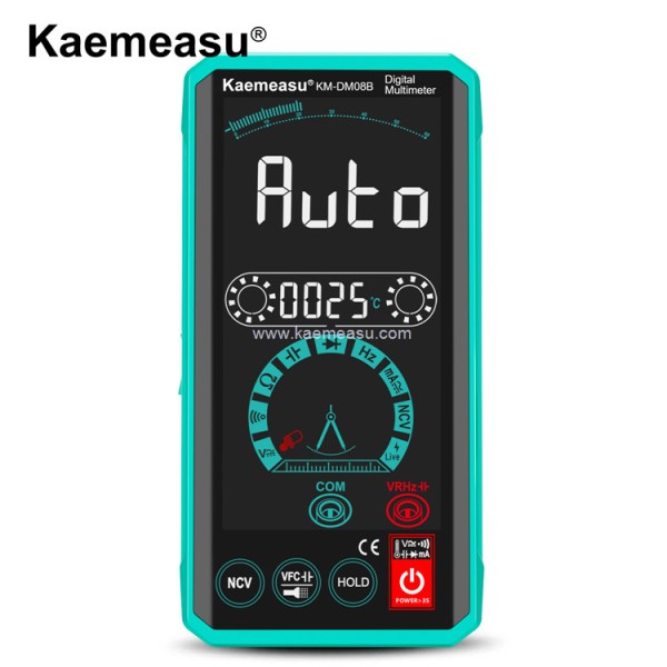 Quality Kaemeasu 08B Color Display Multimeter Tester Electrician Voltmeter NCV Ture RMS Voltage Tester 150g for sale