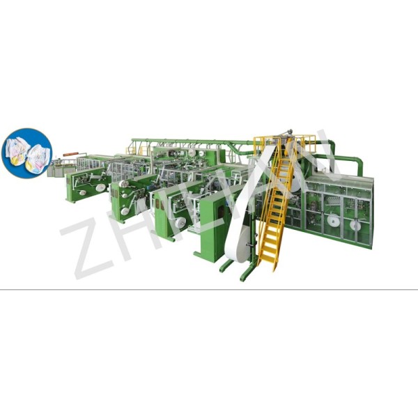 Quality Baby Pull Up Diaper Machine 2pcs Type Baby Training Pants Machine for sale