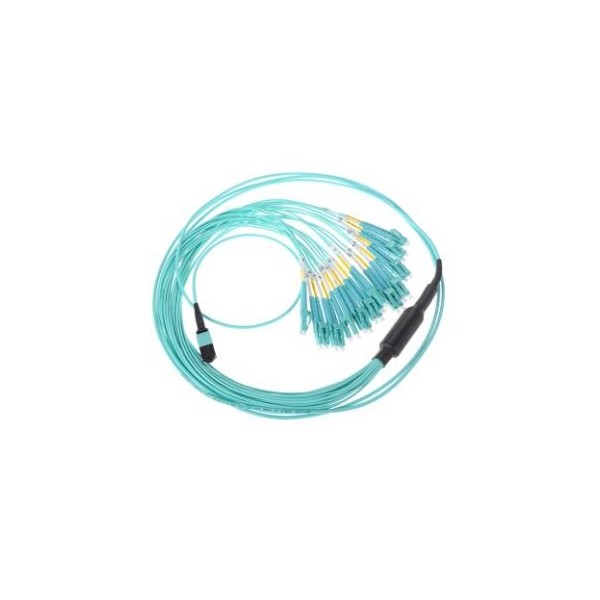 Quality MPO To LC Fiber Optic MPO 24 Core OM2 Telecommunication Networks for sale