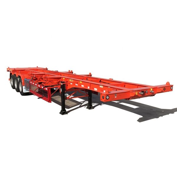 Quality 2/3 Axles 40 ft 20 ft Container Chassis Skeleton Semi-Trailer with 40T Max Payload for sale