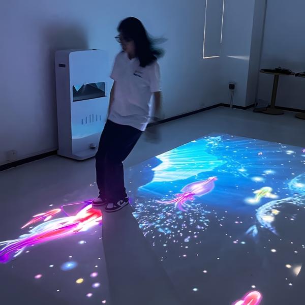 Quality Mobile All-in-One Interactive Ground Projection Machine for sale