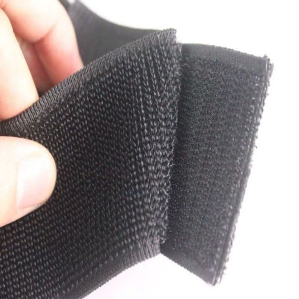 Quality 20MM-300MM Black and White Elastic Loop Hook and Loop Fastener in 100% Nylon Material for sale