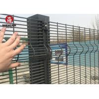 Quality PVC Coated 2000x2400mm 358 Security Fence Anti Climb Prison Mesh Fencing for sale