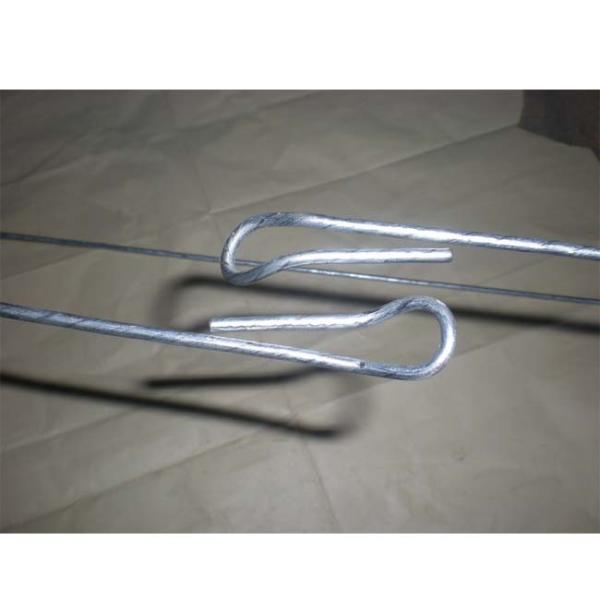 Quality 3.66mm 2.29m Cotton Galvanized Steel Baling Wire 2 Loop Avoid Rusting for sale