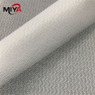 Quality 4 Side Warp Knitted Fusible Interfacing PA Double Dot Coating for sale