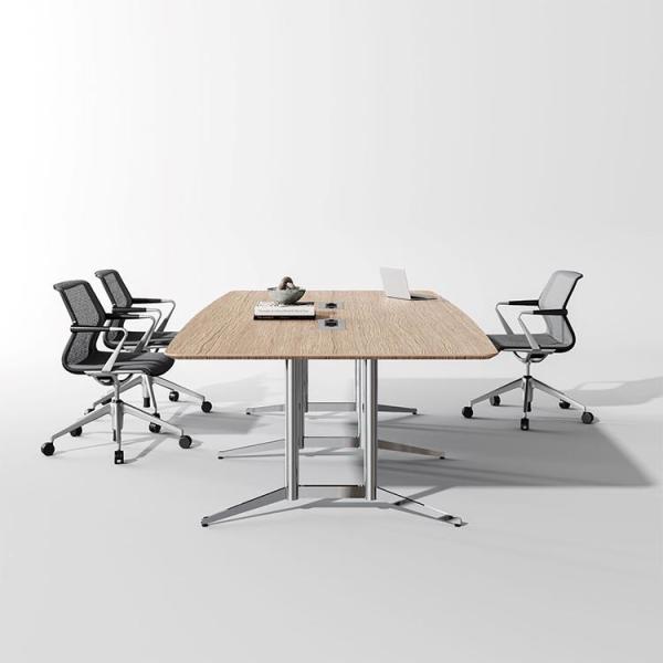 Quality 4 Person Conference Room Table Set Melamine W1800mm Stain Resistant for sale