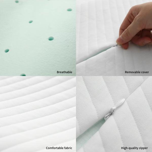 Quality Removable Cover Ergonomic Wave Orthopedic Bed Cervic Pillow Soft Memory Foam for sale